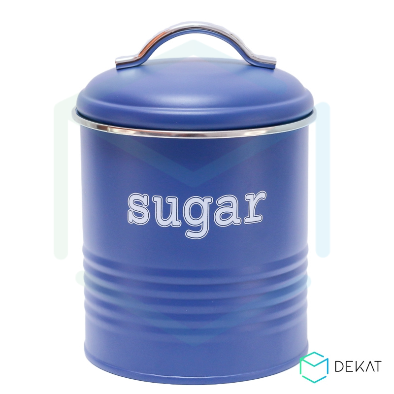 Lata em Metal Sugar Azul Marinho – DEKAT