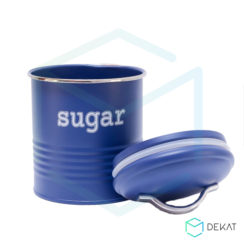 Lata em Metal Sugar Azul Marinho – DEKAT